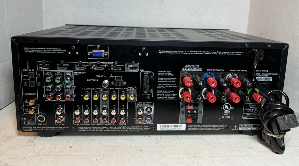 Onkyo TX-SR608 7.2CH Home Theater Receiver No Remote | eBay