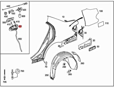 Genuine MERCEDES W212 E-CLASS W212 Tank filler recess 2126300000 | eBay