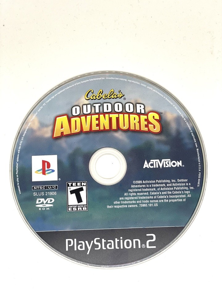 Cabela's Outdoor Adventures PlayStation 2 PS2 Video Game Disc Only ...