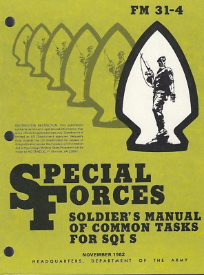 Historical book Special Forces Soldier's Manual of Common Tasks for SQI ...