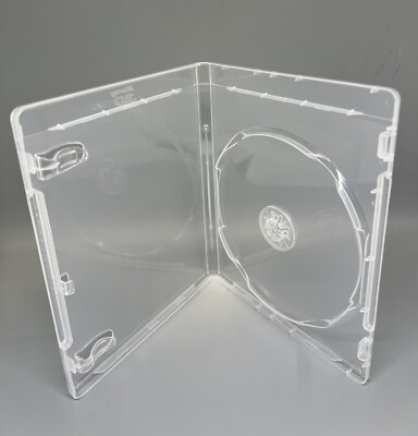 10 PCS 12MM BLU-RAY SINGLE DVD CASE W/BLU-RAY & 3D LOGO, SUPER CLEAR ...