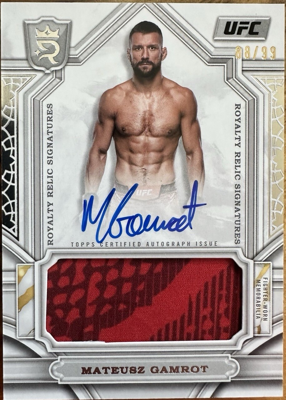2024 Topps Royalty UFC - Royalty Relic Signatures Mateusz Gamrot #RYS ...