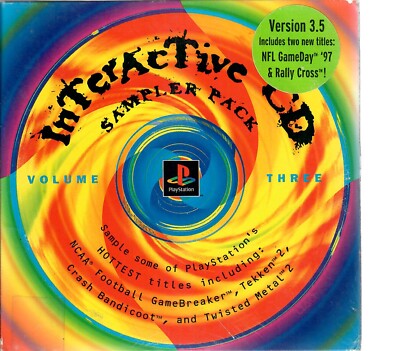 Interactive Cd - Sampler Pack Vol - 3 [CD-ROM]Twisted Metal 2,tekken 2 ...