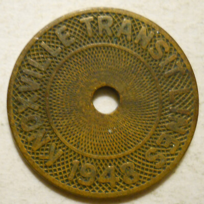 Knoxville Transit Lines (Tennessee) school transit token - TN430V | eBay