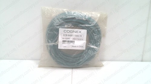 COGNEX CCB-84901-1005-15, ETHERNET CABLE ASSEMBLY, 185-0255R, NEW ...