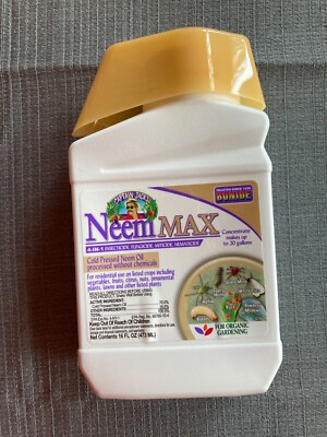 Bonide Neem Max 4-In-1 Org Insecticide, Fungicide, Miticide, Nematicide ...