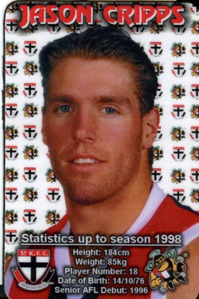 1998 St Kilda Football club player Magnet Jason Cripps | eBay Australia