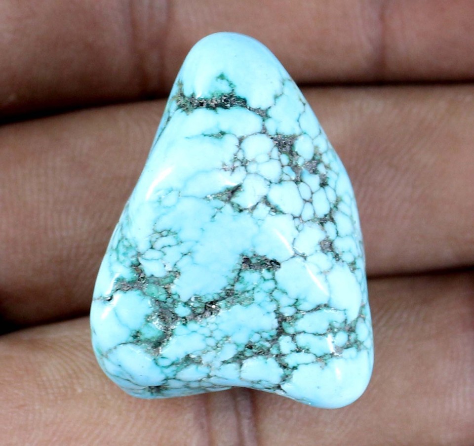 Natural Arizona Blue Turquoise 81.95 Carat Lucky Charm Gemstone ...