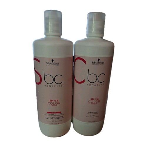 Schwarzkopf BC Bonacure Color Freeze Shampoo & Conditioner, 33.8oz ...