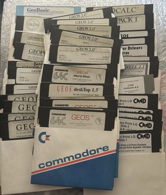40+ disks of GEOS | Commodore 64 | CMD | Wheels GeoShell GeoBASIC Power ...