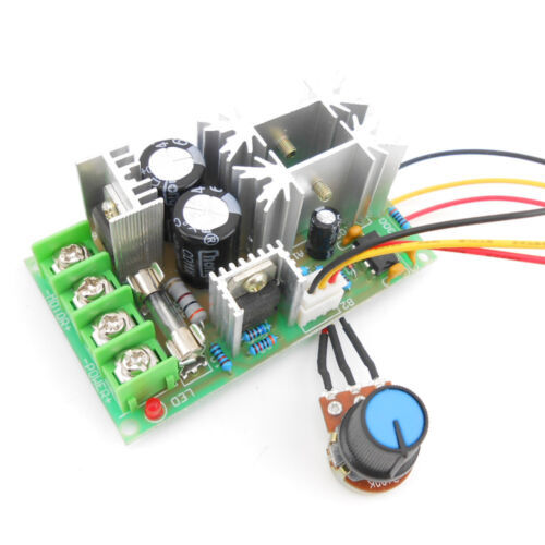 20A PWM DC Motor Speed Controller 12V 24V 36V 48V /w Potentiometer Knob ...