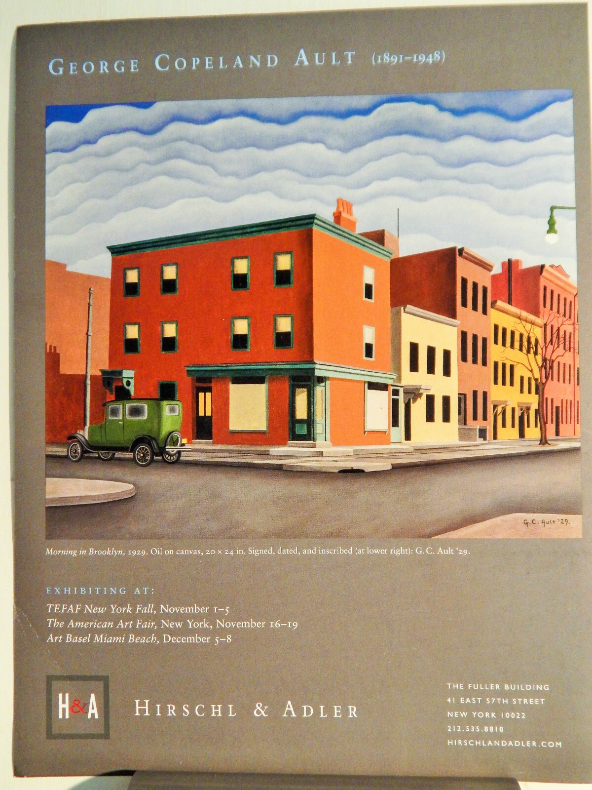 GEORGE COPELAND AULT ART PIECE VTG ORIG 2019 ADVERTISEMENT | eBay