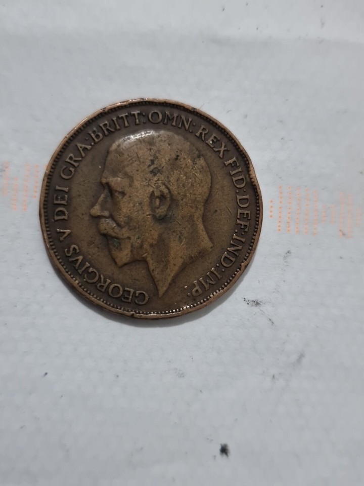 1916 One Penny 1d Coin King George V Great Britain UK | eBay UK