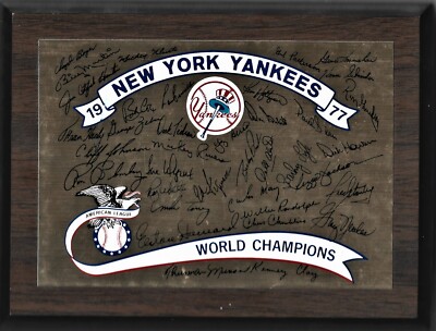 🔥🔥 1977 New York Yankees World Series Champions Vintage Plaque 8X6 🔥🔥 ...