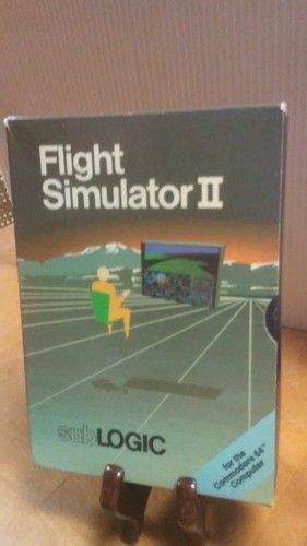Commodore 64 Game FLIGHT SIMULATOR II for 400/800 by SubLogic (B-113 ...