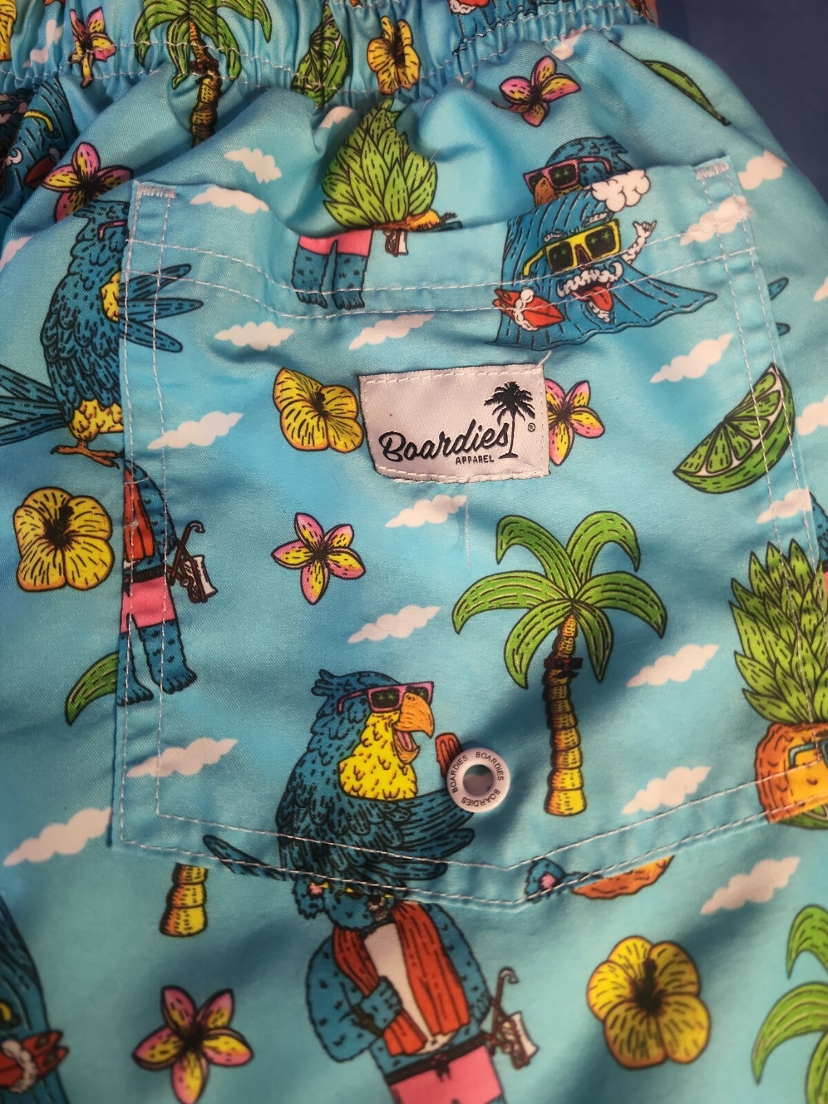 BOARDIES Swim Shorts Mulga Koala Blue Tropical Size Large | eBay