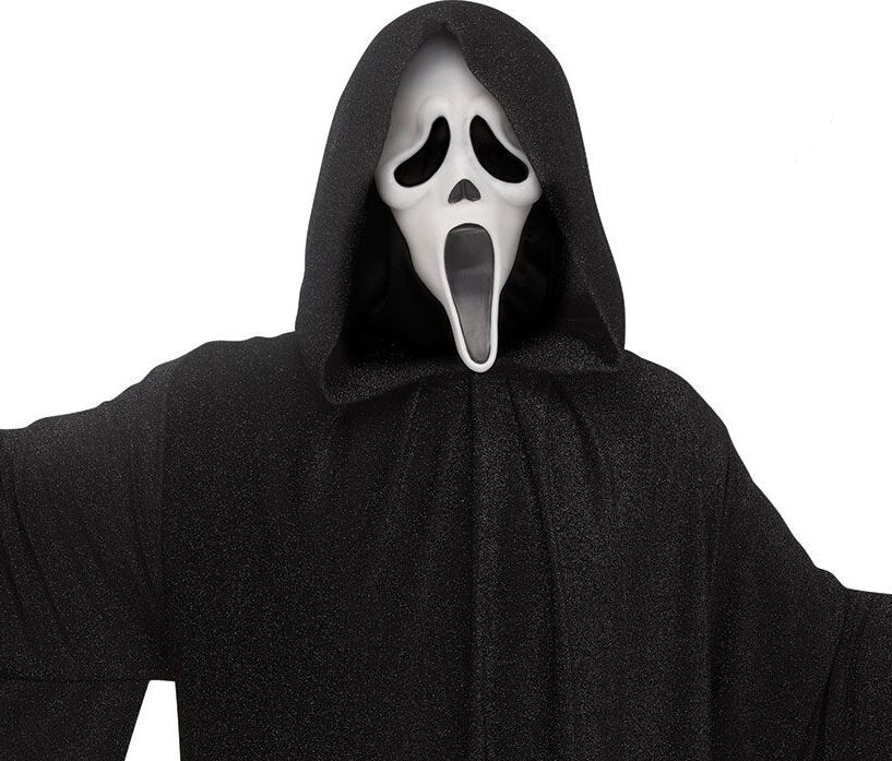 Adult Scream Ghost Face 25th Anniversary Hooded Robe Mens Halloween ...