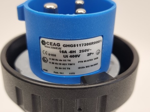 Ceag Cooper Crouse Hinds GHG 511 7306 16A 3 Pole Ex Plug ...