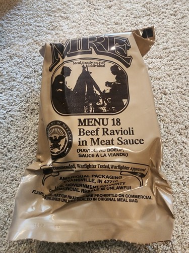 Meal Ready To Eat MRE #18 Beef Ravioli Meat Survival Camping Emergency ...