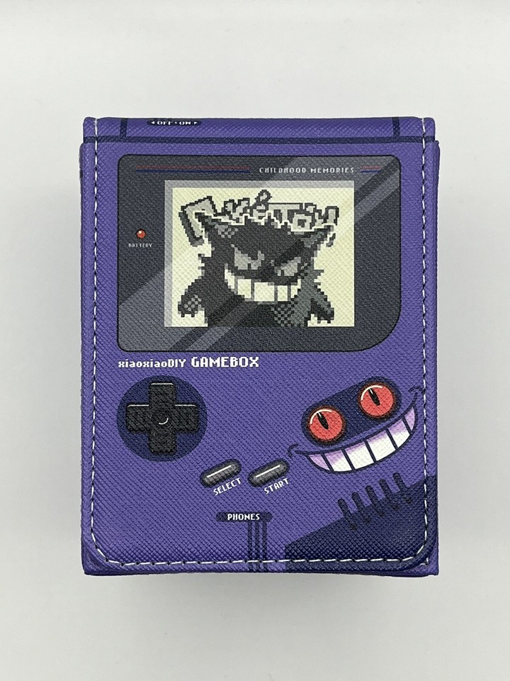 Pokémon Card Deck Box Gengar Retro Game Boy Color Ghost TCG Fits 100 ...