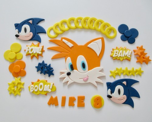 Sonic The Hedgehog Tails Cake Topper Personalised Large Edible Tails ...