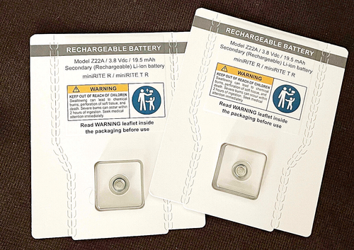 2xOTICON Rechargeable battery miniRITE R/MiniRITE TR, Model Z22A - USA ...