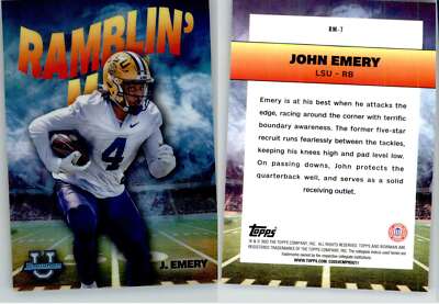 John Emery 2022 Bowman University Chrome Ramblin’ Man RM-7 LSU | eBay