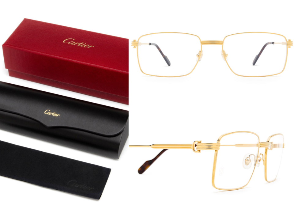 Cartier Eyewear CT0314O Gold Glasses Frame Sunglasses | eBay