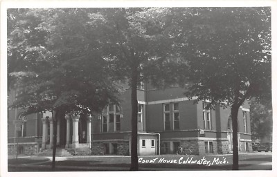 D15/ Coldwater Michigan Mi Real Photo RPPC Postcard 1952 Court House ...