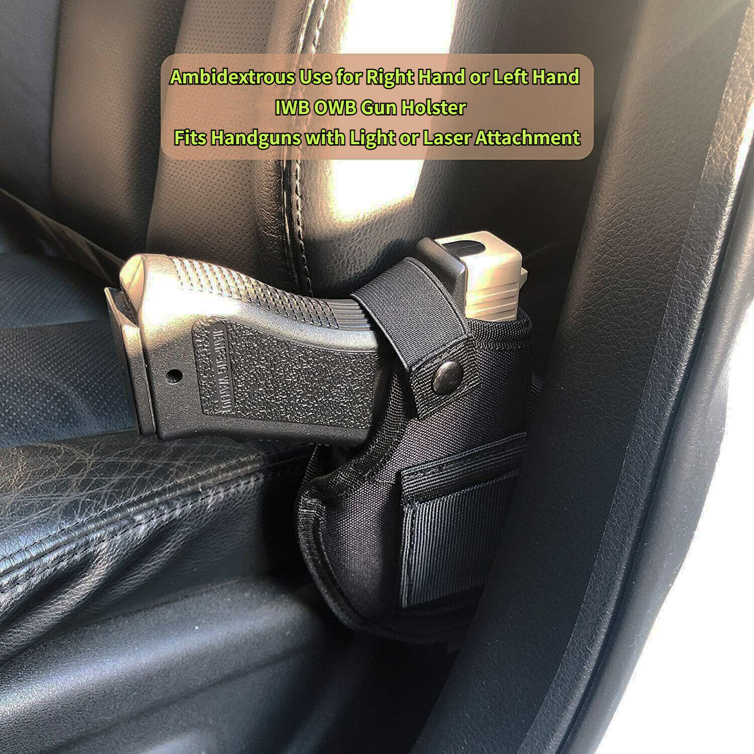 IWB OWB Gun Holster Concealed Carry Vehicle Mounts Car Gun Holster with ...