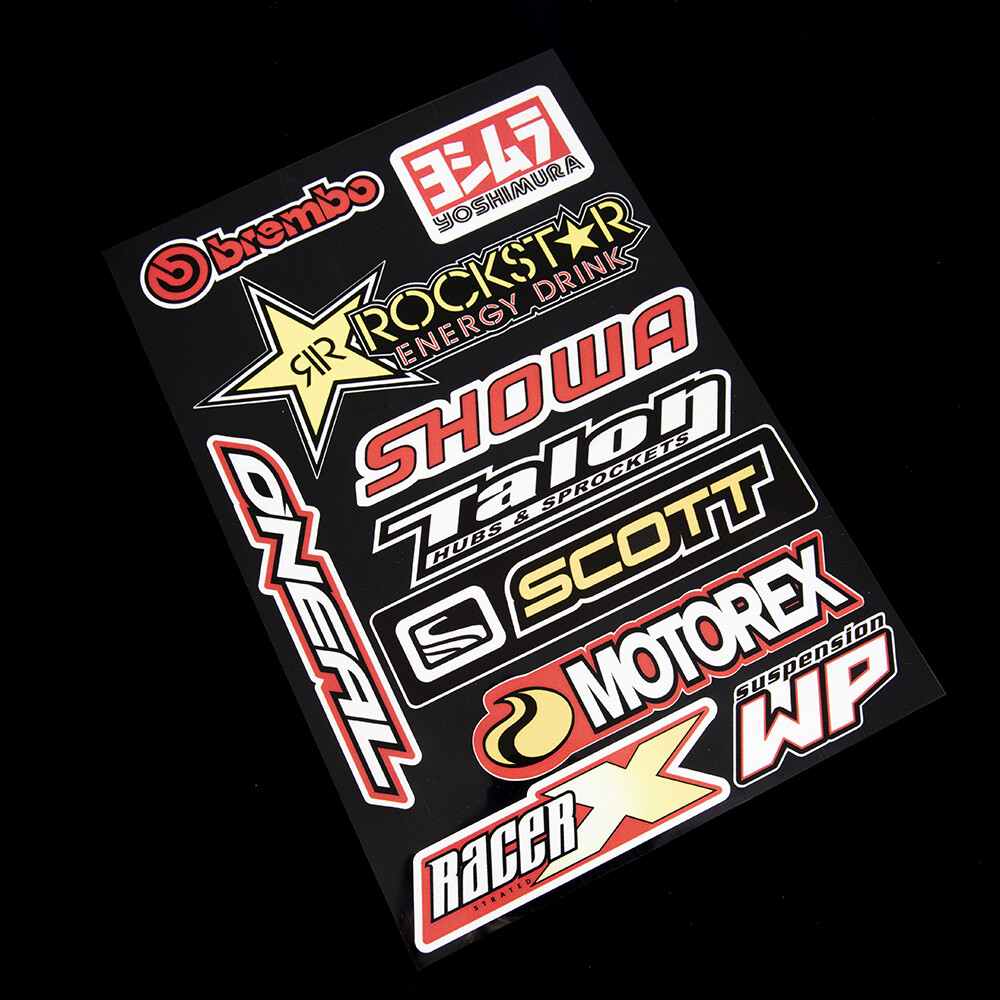 Reflective Motorcycle Stickers Bike Helmet Decals for Honda Ducati ...