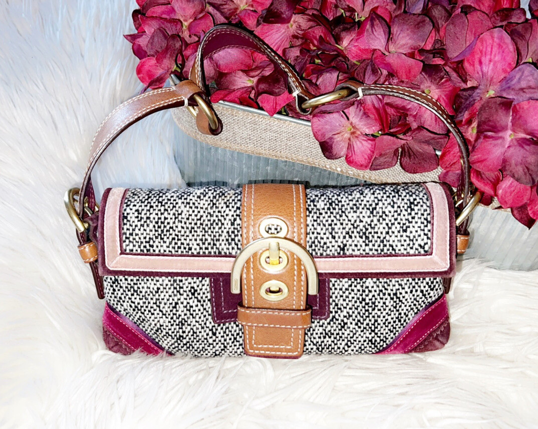 COACH Tweed Petite Shoulder Bag - Gem