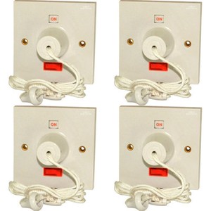 4 x Shower Ceiling Pull Switch 50 amp Double Pole Isolator Switches | eBay