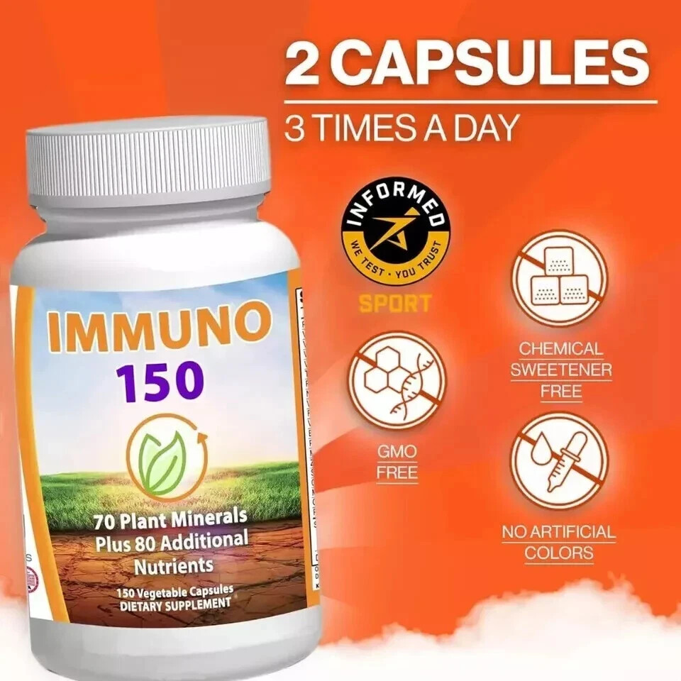 Pack Of 2 IMMUNO 150 THE ULTIMATE MULTI VITAMIN, IMMUNE BOOSTER - 150 ...
