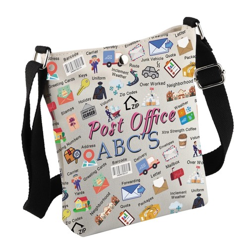 Postal Worker Gift Mail Lady Thank You Gift Post Office ABC Crossbody ...