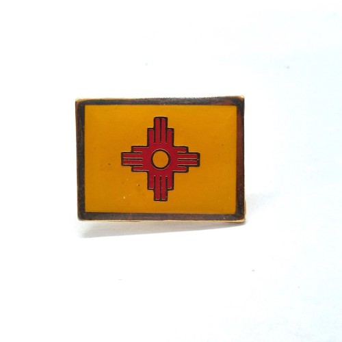 New Mexico State Flag Zia Sun Pin Symbol Southwest Travel Souvenir ...