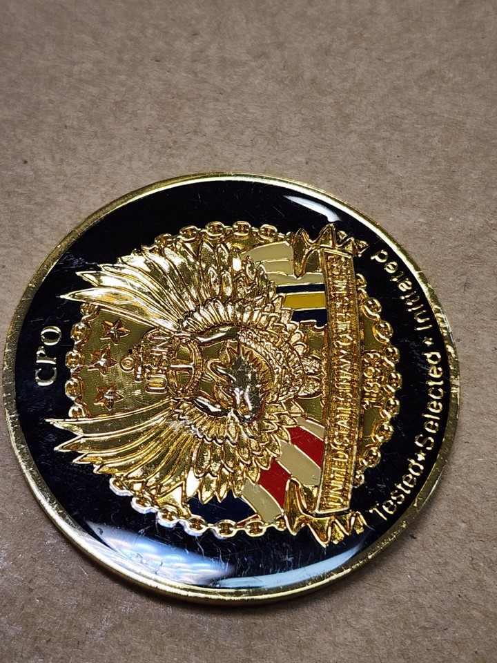 UNITED STATES NAVY BUILDING A BETTER NAVY CHALLENGE COIN CPO CHIEF MESS ...