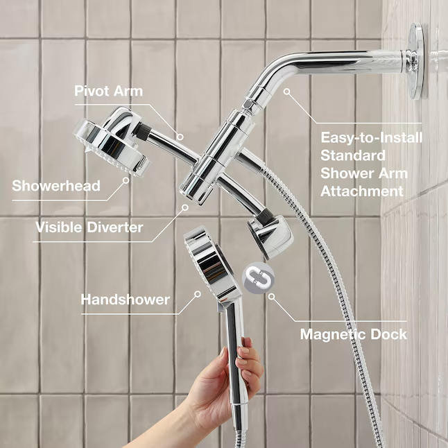 Kohler Statement™ Iconic Dual Shower Arm – Polished Chrome 26305-CP | eBay