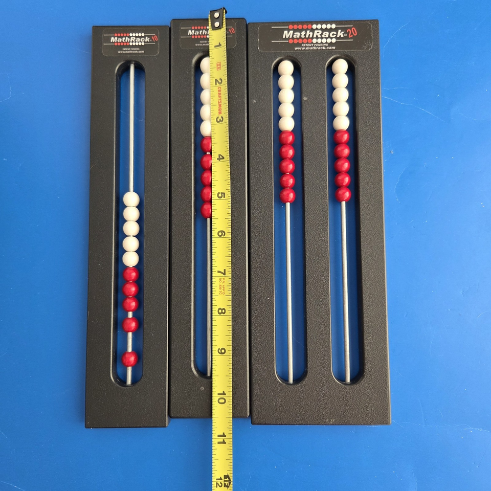 Math Rack Arithmetic Set 2 ten count 1 twenty count Abacus Style ...
