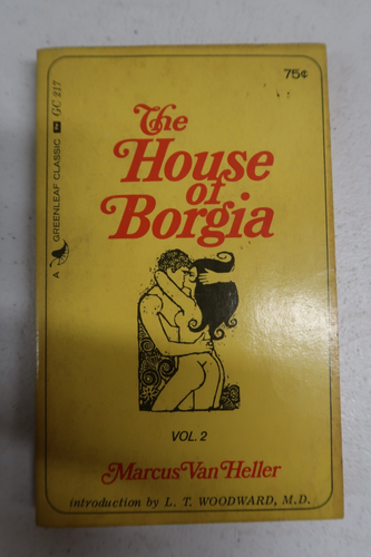 The House of Borgia Vol. 2 Vintage 1966 Adult Erotica Smut by Marcus ...