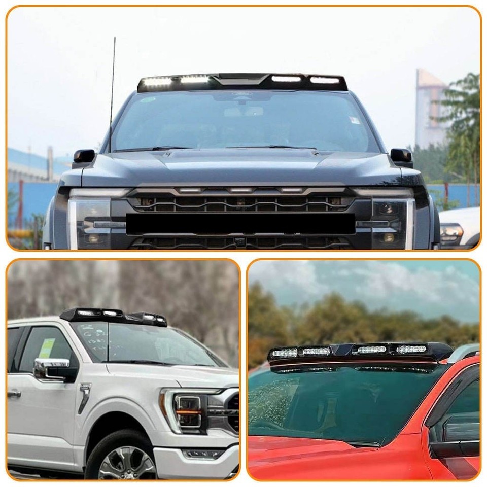 Top Lamp Roof Light Bar LED Spoiler Light Bar Fit For Ford F150 Raptor ...