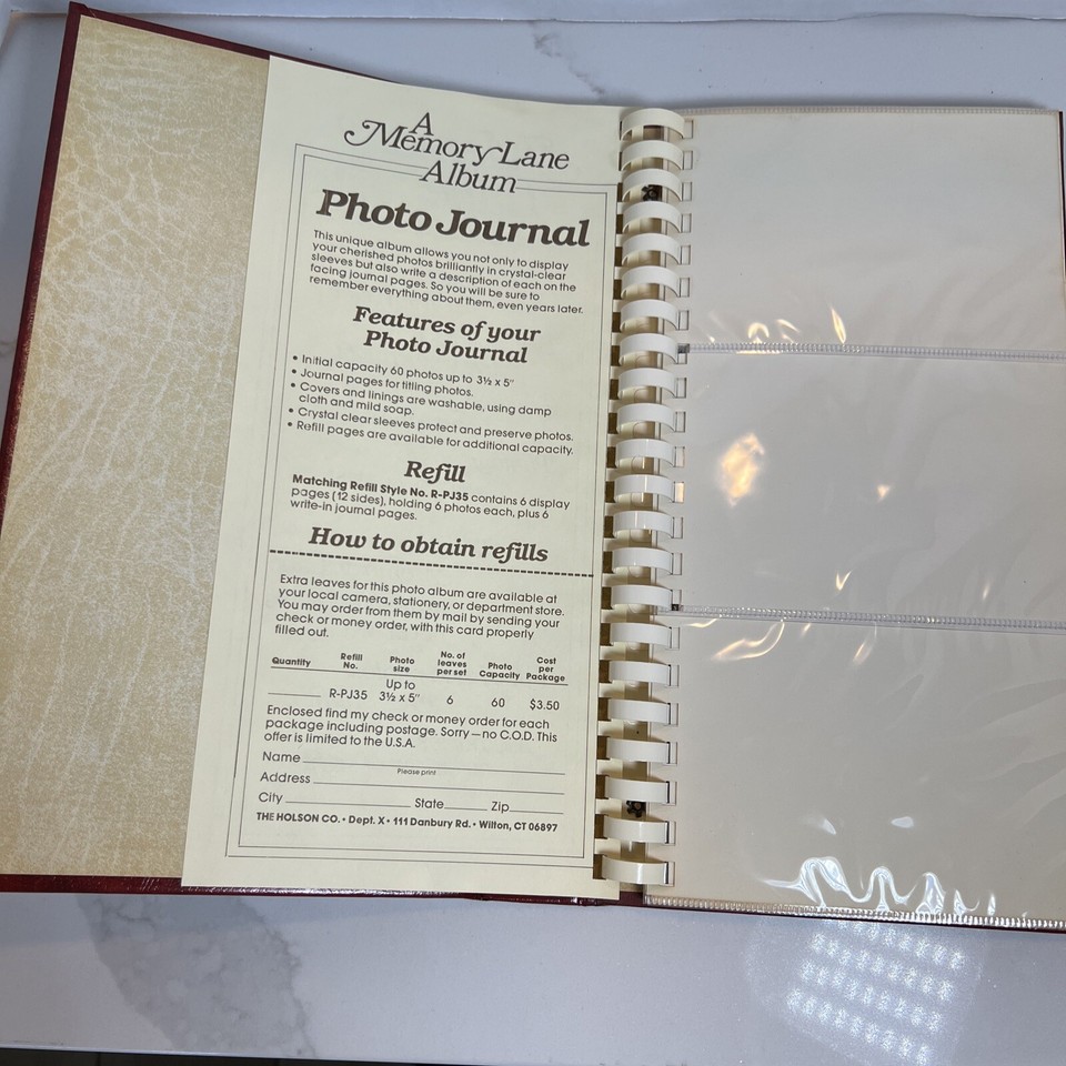 Memory Lane Photo Album Style PJ35 3.5x5 Photo Journal Made In USA ...