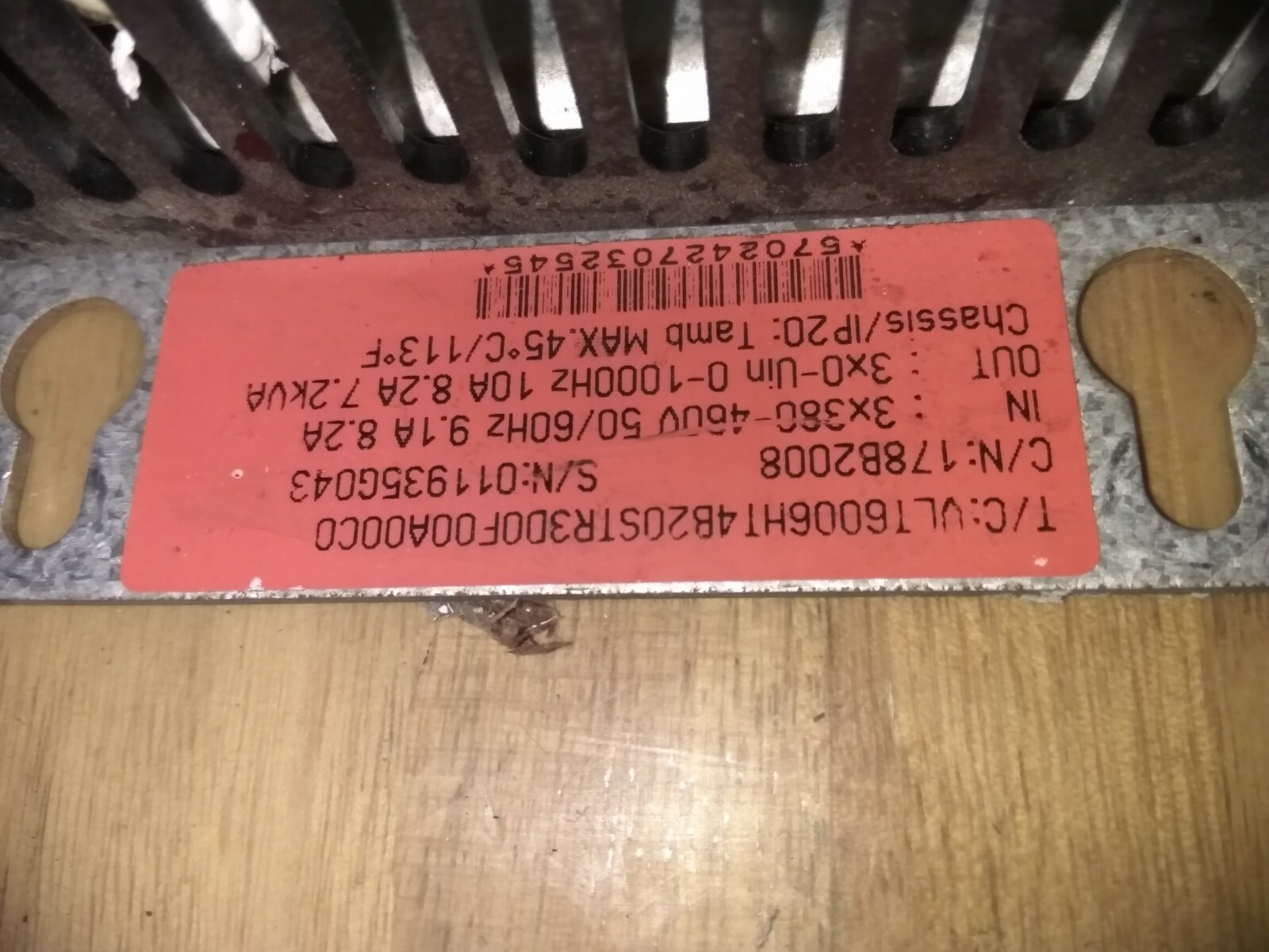 Variador de frecuencia VDF Inverter DANFOSS VLT 6000 HVAC 7,2KW | eBay