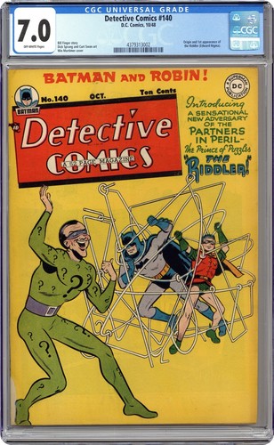 Detective Comics #140 CGC 7.0 1948 4379313002 1st app. the Riddler | eBay