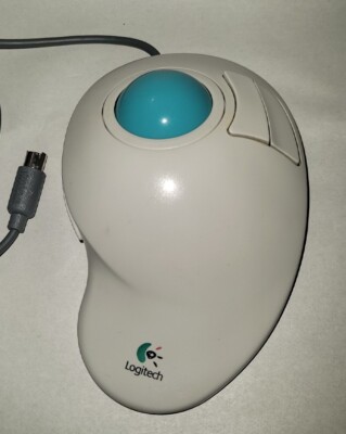Logitech Trackball Mouse Trackman Vista T-CG10 Vintage PC Gaming | eBay