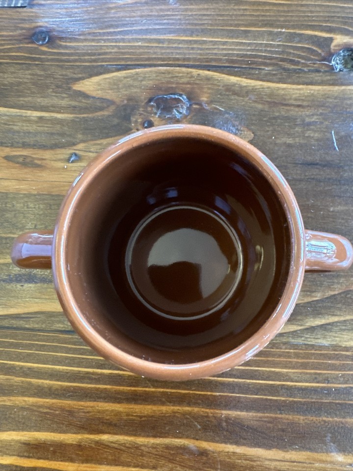 Galerie Sock Monkey Brown Double Handle 16oz Coffee Cup Mug Duel Handle ...