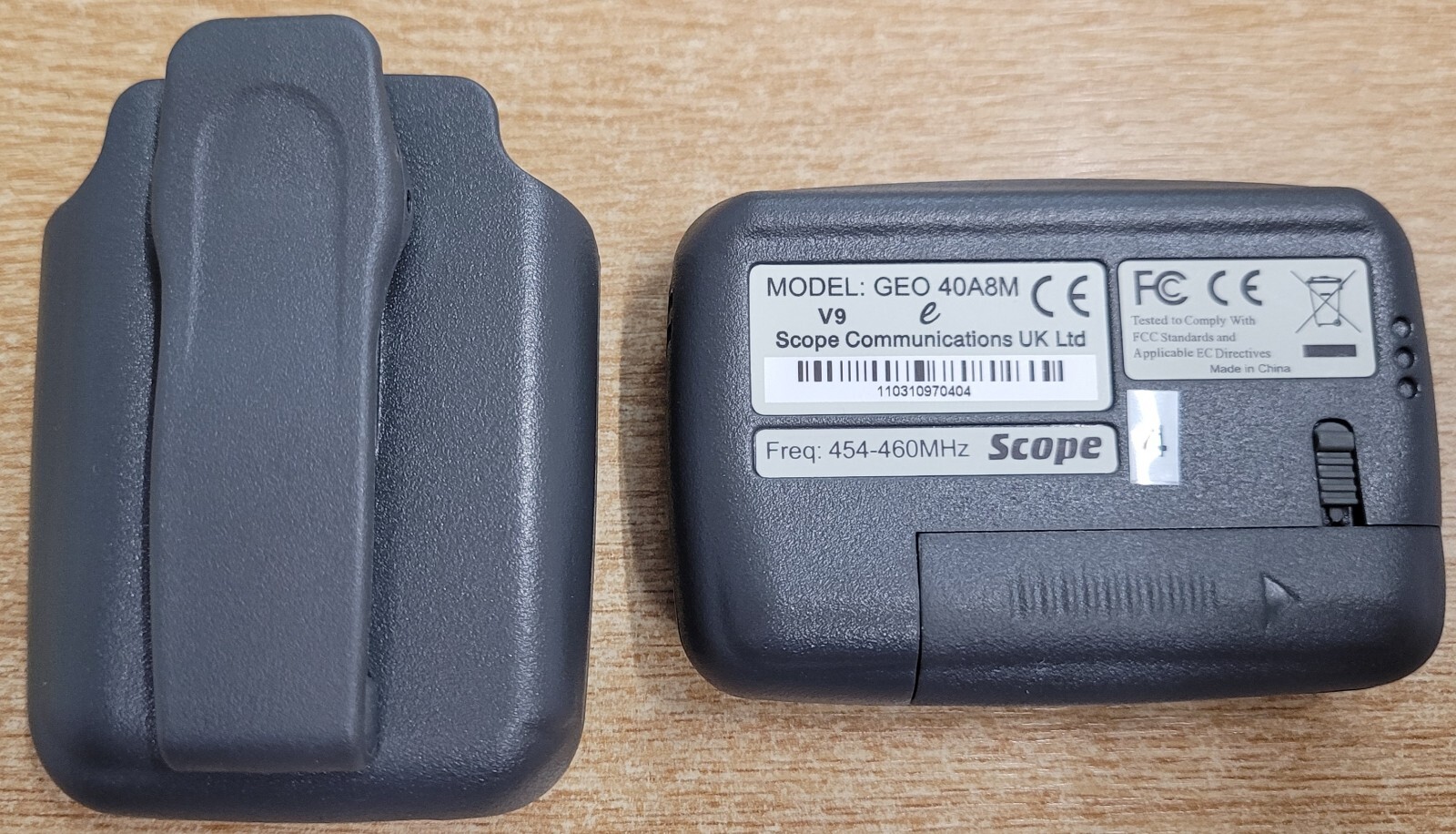 SCOPE GEO RANGE PROGRAMMABLE POCKET COMMUNICATIONS PAGER GEO 40A8M ...