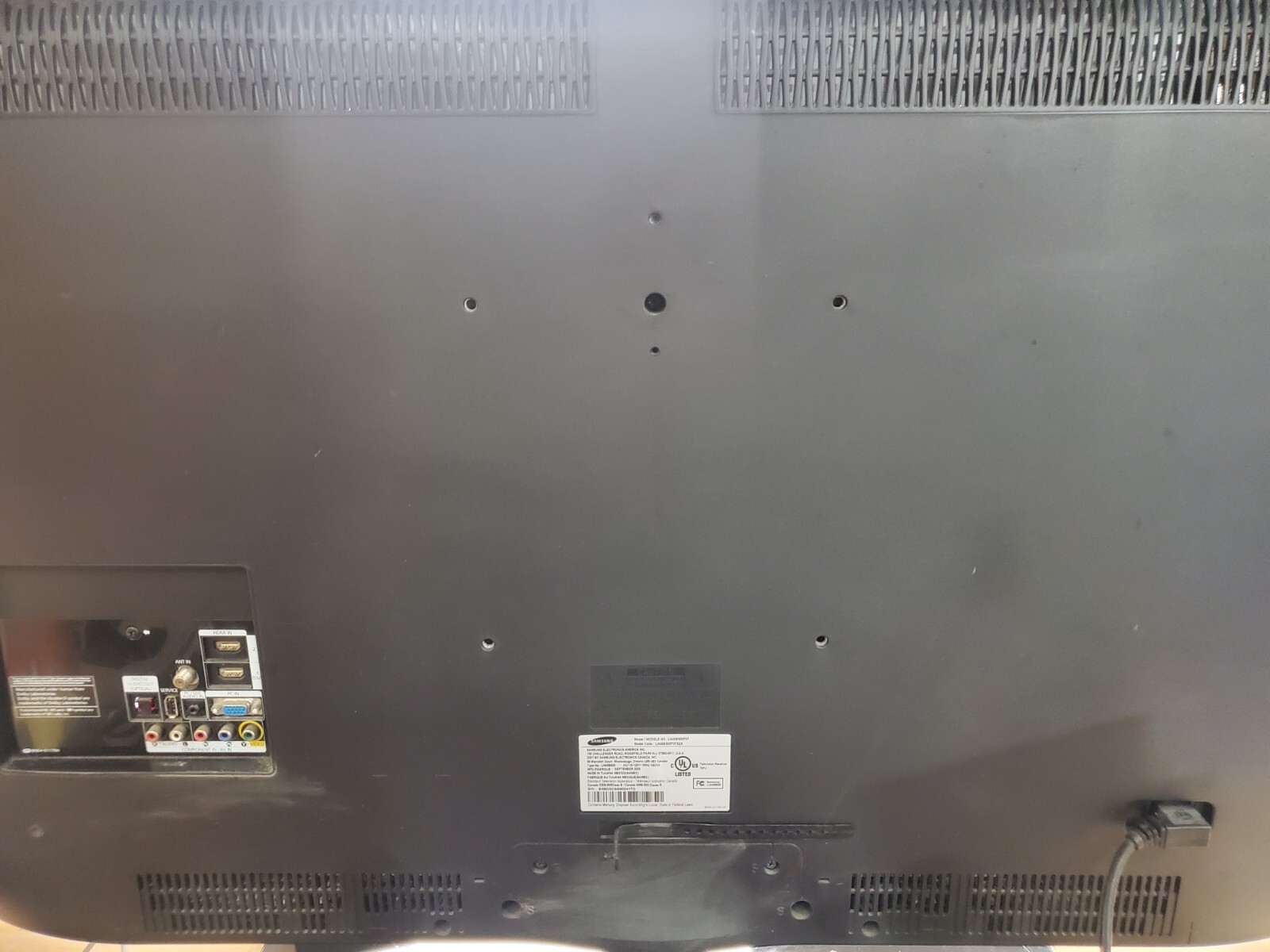 Samsung 40" 1080p HD TV Tested Works HDMI VGA (Model# LN40B500P3F) W ...