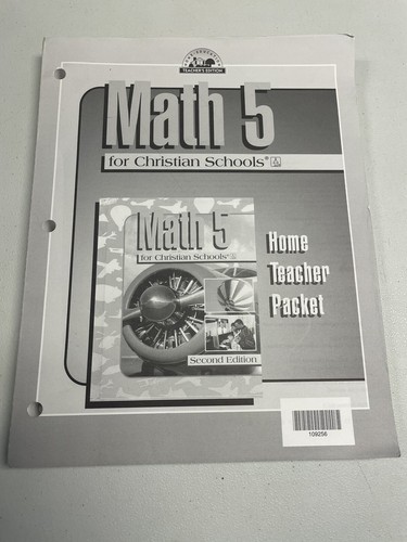 Math 5 BJU Press Home Teacher Packet Like New Bob Jones | eBay