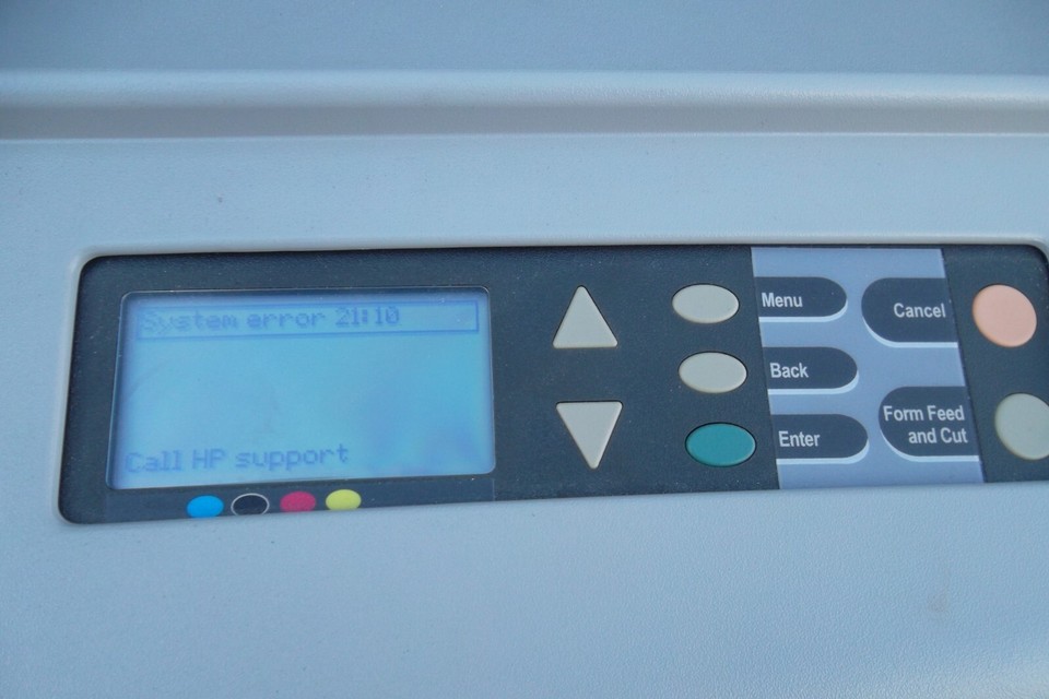 HP DesignJet 500ps Plotter 42" Roll Color Printer Wide Inkjet USB ...